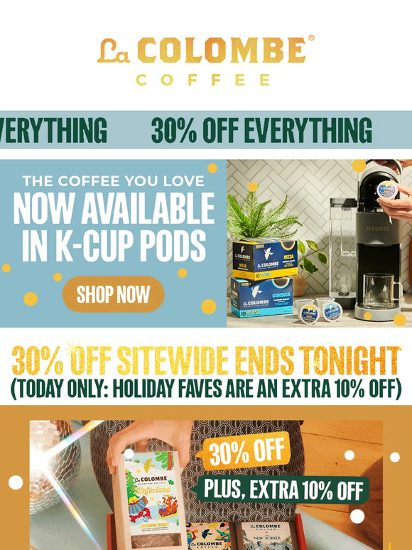 La Colombe Coffee: Our Biggest Sale of the Year ENDS TODAY! | Milled