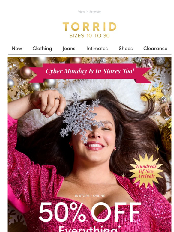 Torrid: 50% off could be inside! 👀 | Milled