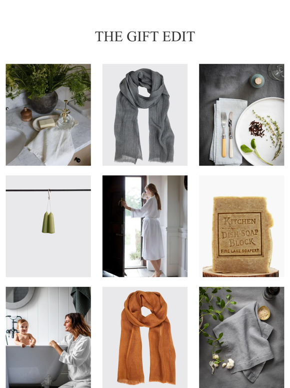 The Linen Works: The Gift Edit | Milled