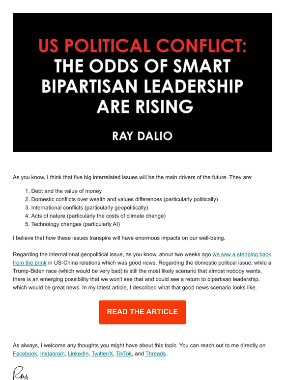 Principles: US Political Conflict: The Odds of Smart Bipartisan ...