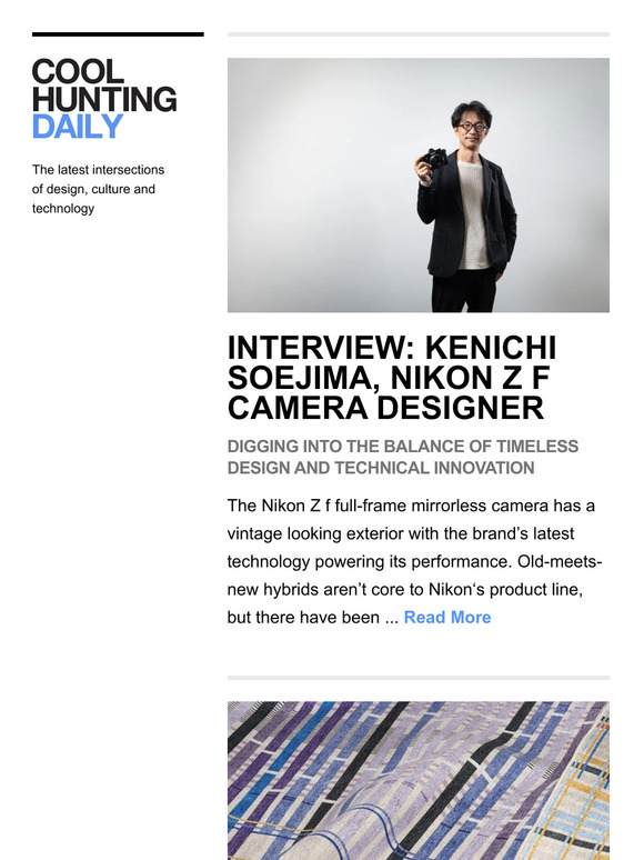 Cool Hunting People: The Nikon Z f camera designer on timeless design ...