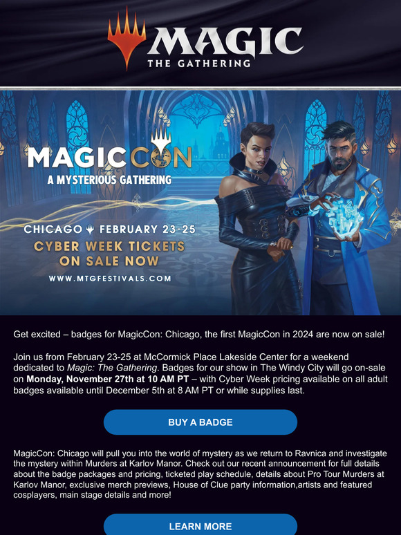 Magic: The Gathering: MagicCon: Chicago badges are now on sale! | Milled