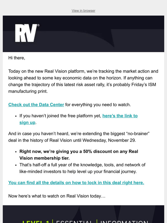 Real Vision: What to watch on Real Vision today (and the rest of the ...