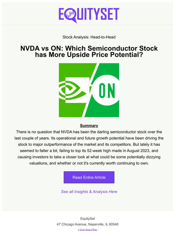 EquitySet: NVDA vs ON: Which Semi Stock has Better Potential? | Milled