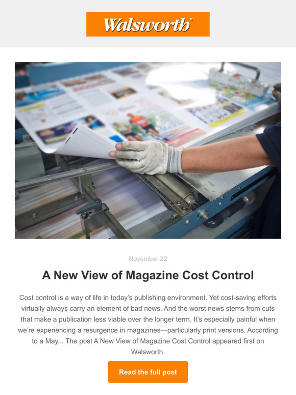 Walsworth Publishing: Walsworth | A New View of Magazine Cost Control ...