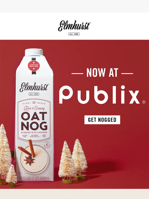 Elmhurst Milked: Best Nog Ever 🛒 Now At Publix | Milled