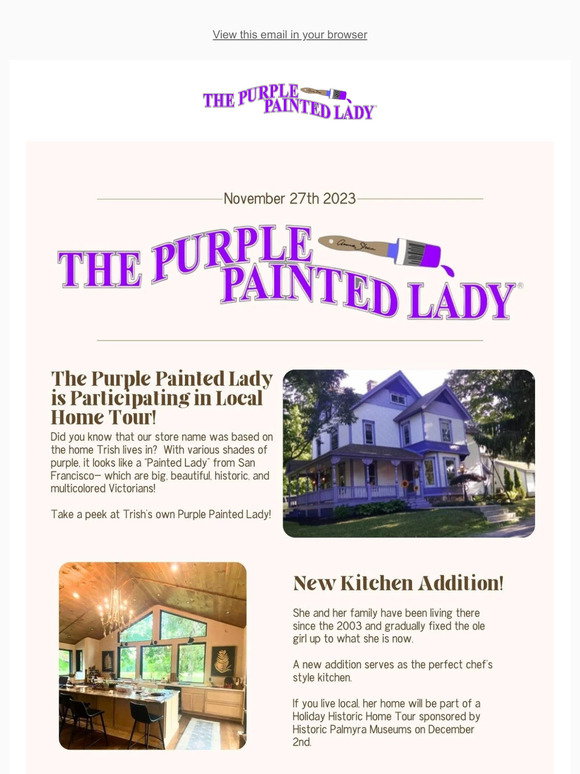 Sarah Hall Designs: Meet The Purple Painted Lady | Milled