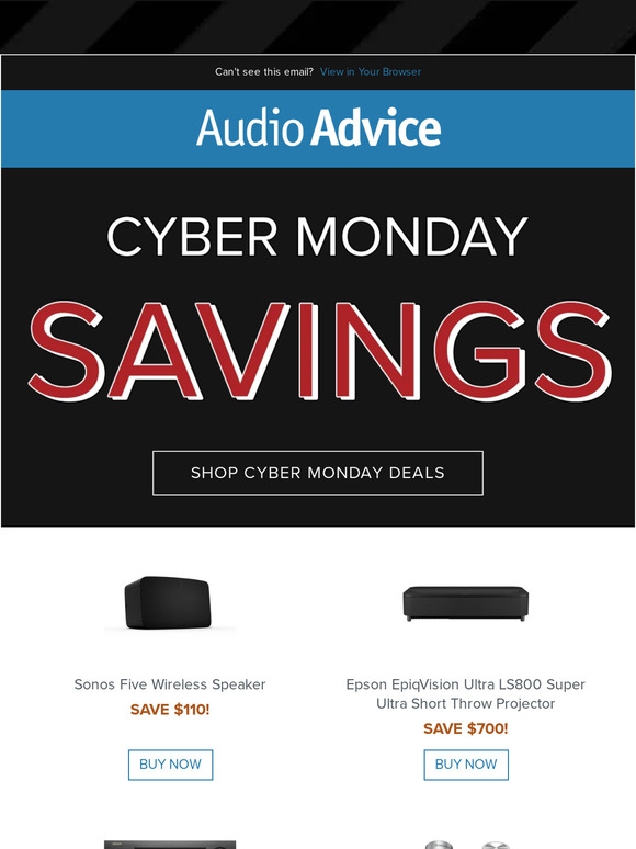 Audio Advice: ⚡Cyber Monday Home Theater & Audio STEALS ⚡ | Milled