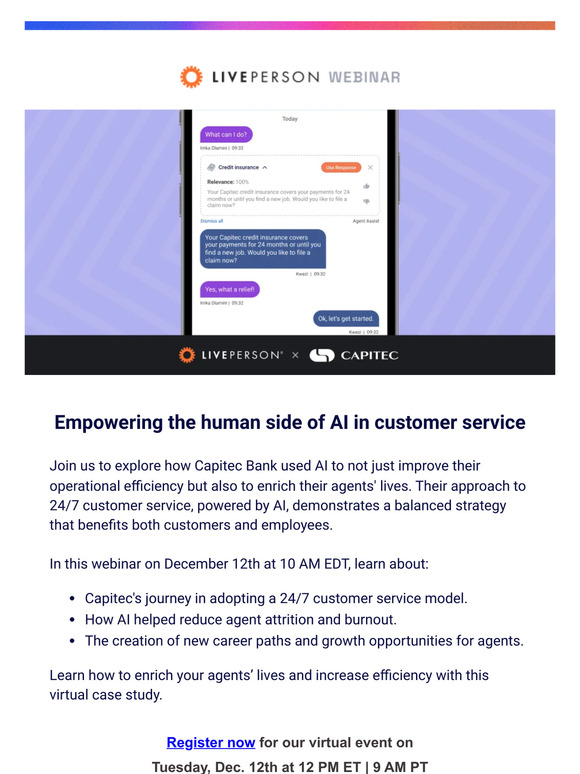 LivePerson: How AI empowered Capitec’s agents and transformed their CX ...