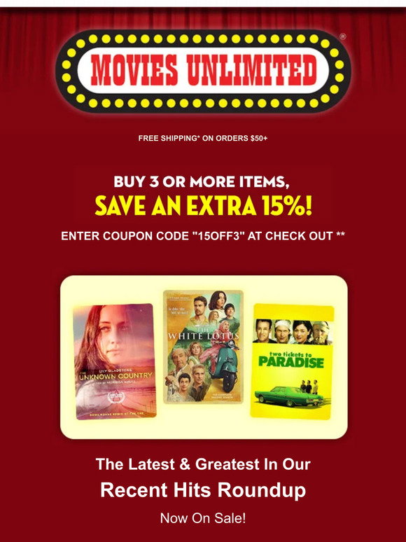 Movies Unlimited: Our Recent Hits Roundup--The Latest and Greatest ...