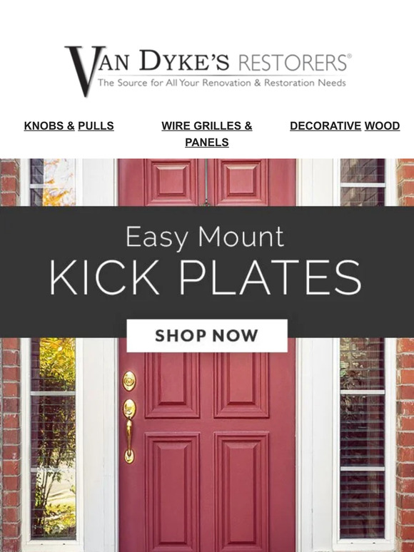 Van Dyke's Restorers: Easy-Mount Kick Plates– Install Now & Save Your ...