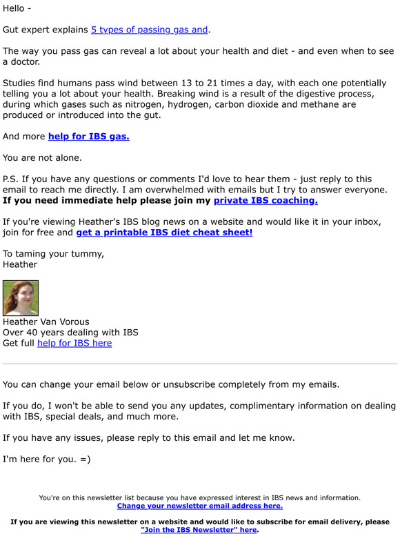 Heather's Tummy Care: IBS news flash. Gut expert explains 5 types of ...