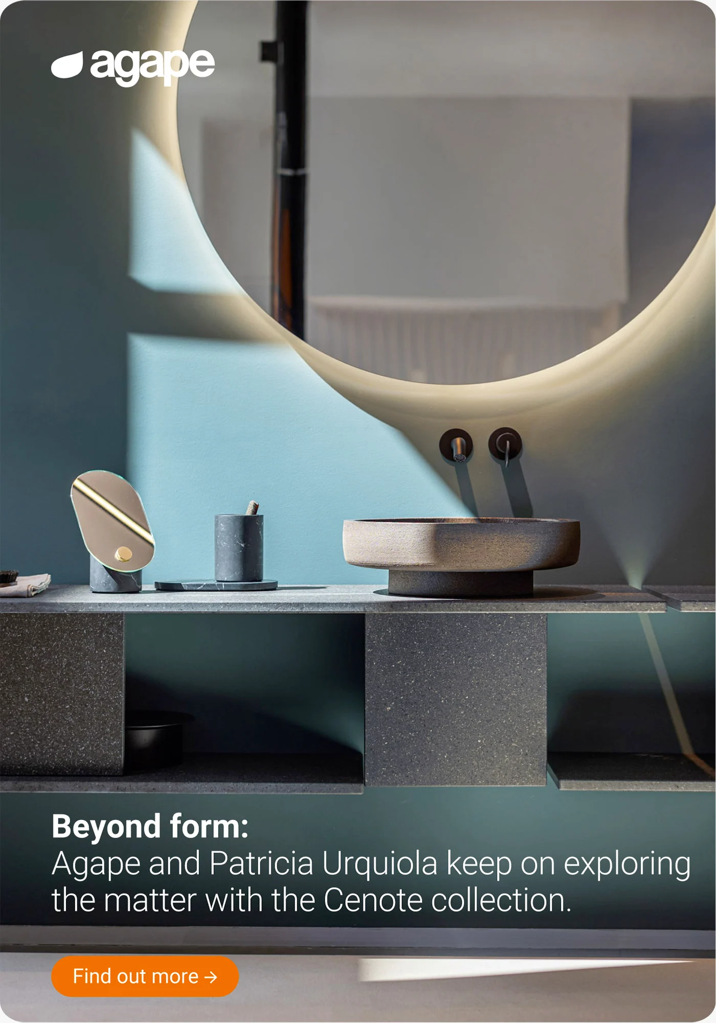 Archiproducts: The Cenote collection by Agape: ancestral presence in the bathroom | Milled