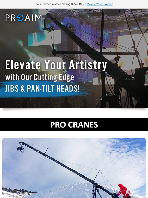 Proaim: Fascinating Collection of Jibs & Pan-Tilt Heads | Milled