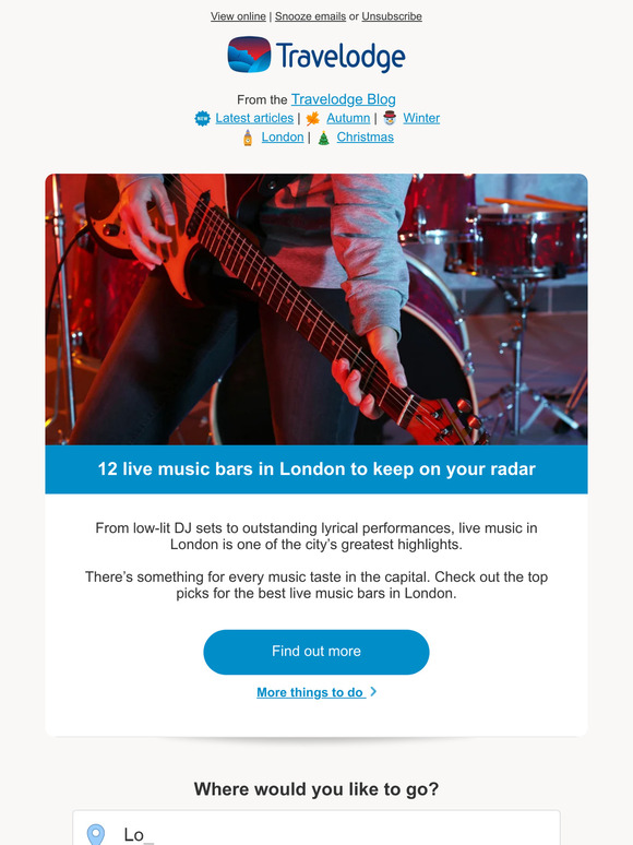 Travelodge: 🎺 Check out the best live music bars in London 🎺 | Milled