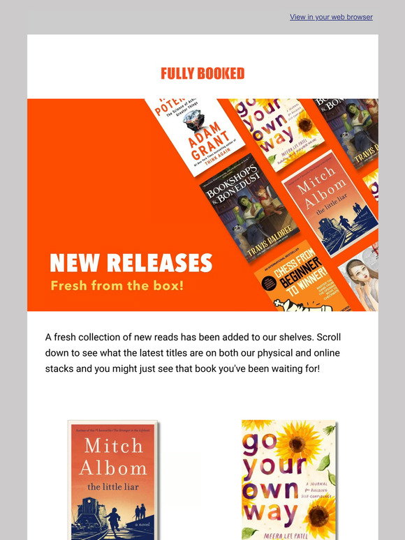 Fully Booked: New books available on our shelves! | Milled