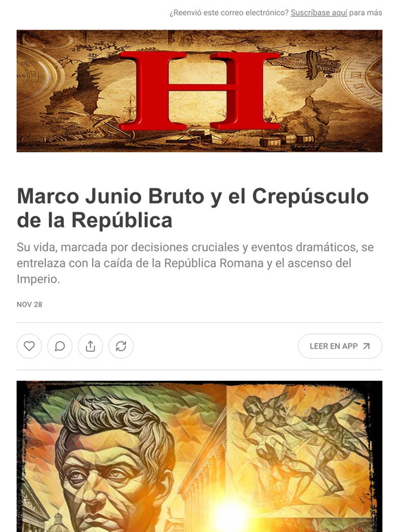 Revista de Historia: Marco Junio Bruto y el Crepúsculo de la República ...
