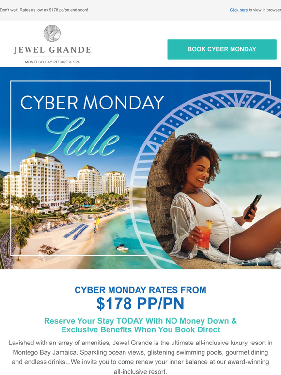 Playa Hotels & Resorts: Cyber Monday - Our Lowest Rates of the Year ...
