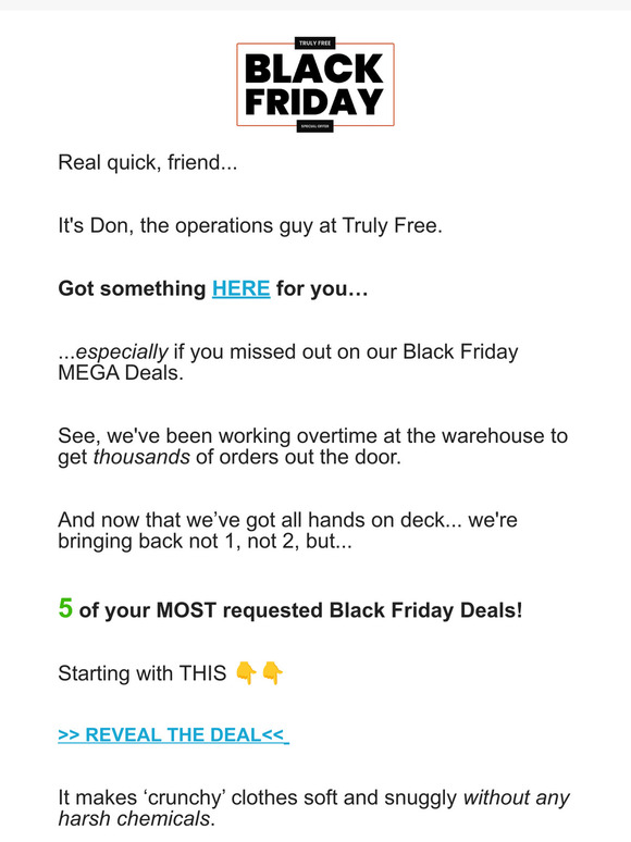 MyGreenFills: Black Friday is BACK! Your Top 5 'Most Wanted' Deals | Milled