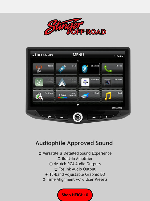 Stinger Off-Road: 🚀 Take Your Infotainment to New Heights | Milled