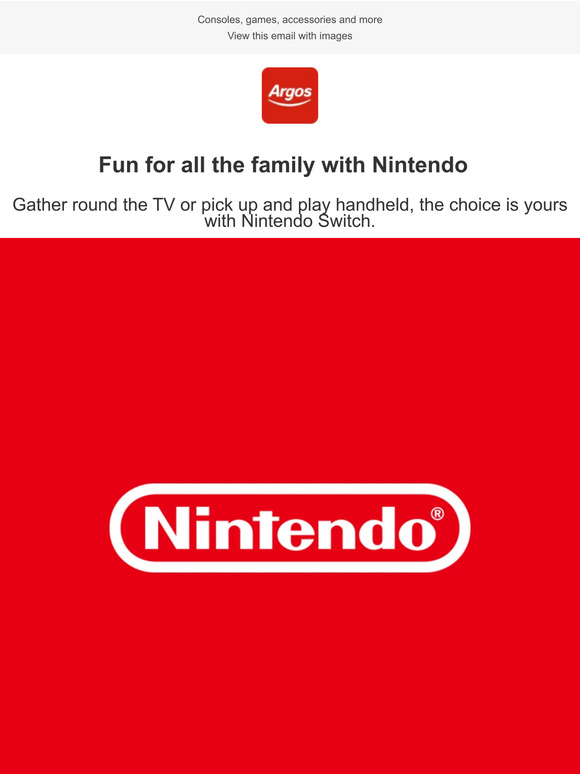 Argos: Play your way with Nintendo | Milled