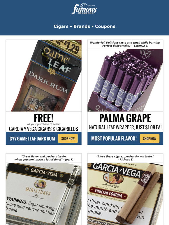 Famous Smoke Shop: Your fellow smokers think you’ll love these...plus a ...