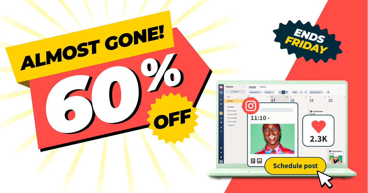 Hootsuite: Tick-tock! 60% off ends midnight Friday ⏰ | Milled