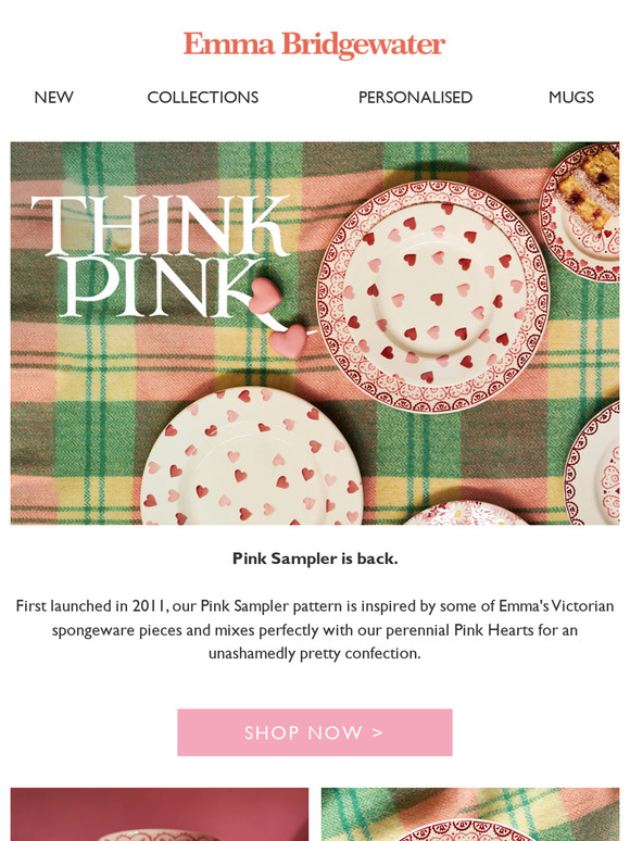 Emma Bridgewater: Our Pink Sampler is back! | Milled