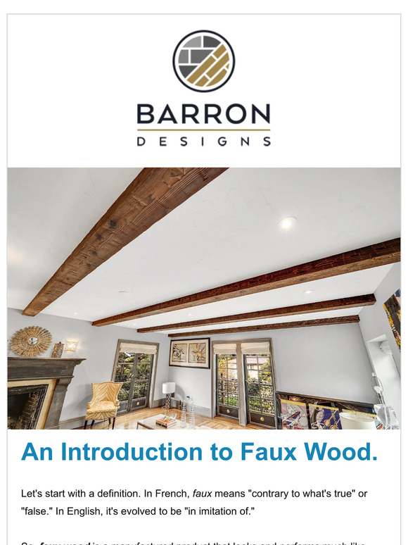 Barron Designs: What Is Faux Wood? Read How It Can Upgrade Your Space ...