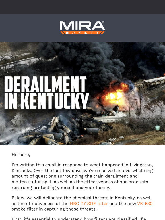 MIRA Safety: Kentucky Train Derailment PPE Update | Milled