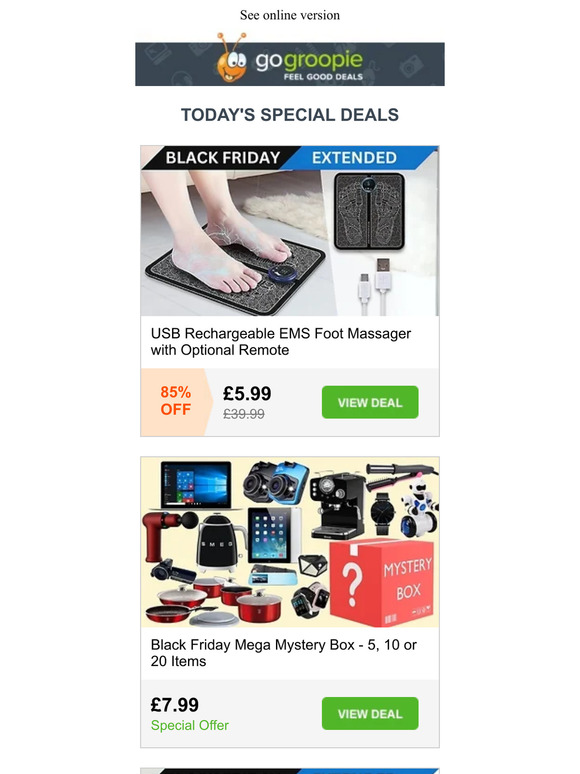 Go Groopie: Congratulations! You've gained access to our BIG CLEARANCE ...