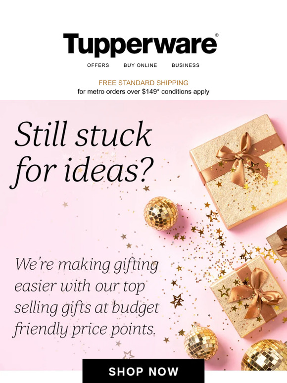 Tupperware US: Budget friendly gift ideas, starting under $30 | Milled