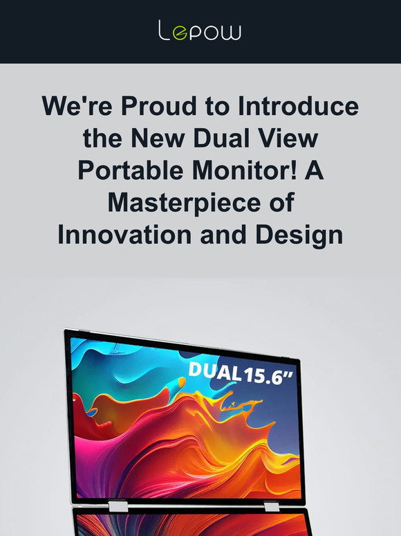 Lepow: Meet the New Dual Screen Portable Monitor | Milled