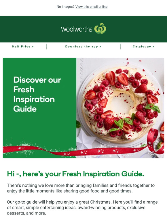 Woolworths: —, here's our Fresh Inspiration Guide | Milled