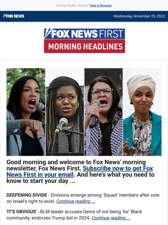 Fox News: Cracks emerge in 'Squad' after Israel vote | Milled