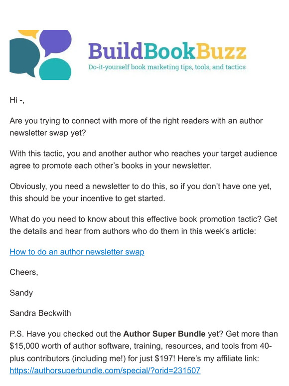 Build Book Buzz: [Build Book Buzz] Reach more readers with a newsletter ...