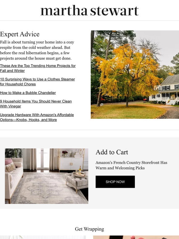 Martha Stewart: These Are the Top Trending Home Projects for Fall and ...