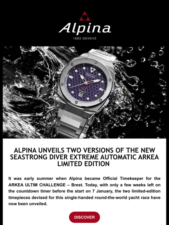 Alpina Watches: Alpina unveils two versions of the new Seastrong Diver ...