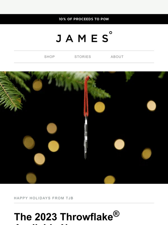 The James Brand: The 2023 Throwflake® Available Now 🎅🌟 | Milled