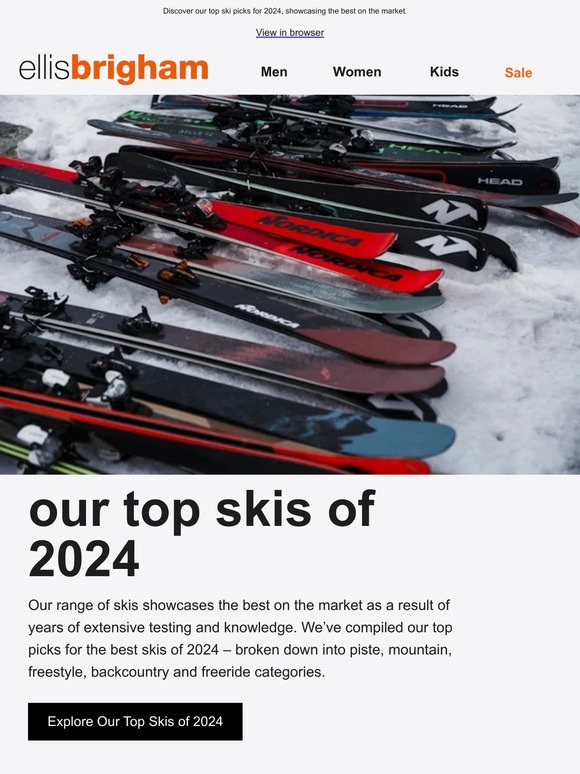 Ellis Brigham: Our Top Skis For 2024 | Milled