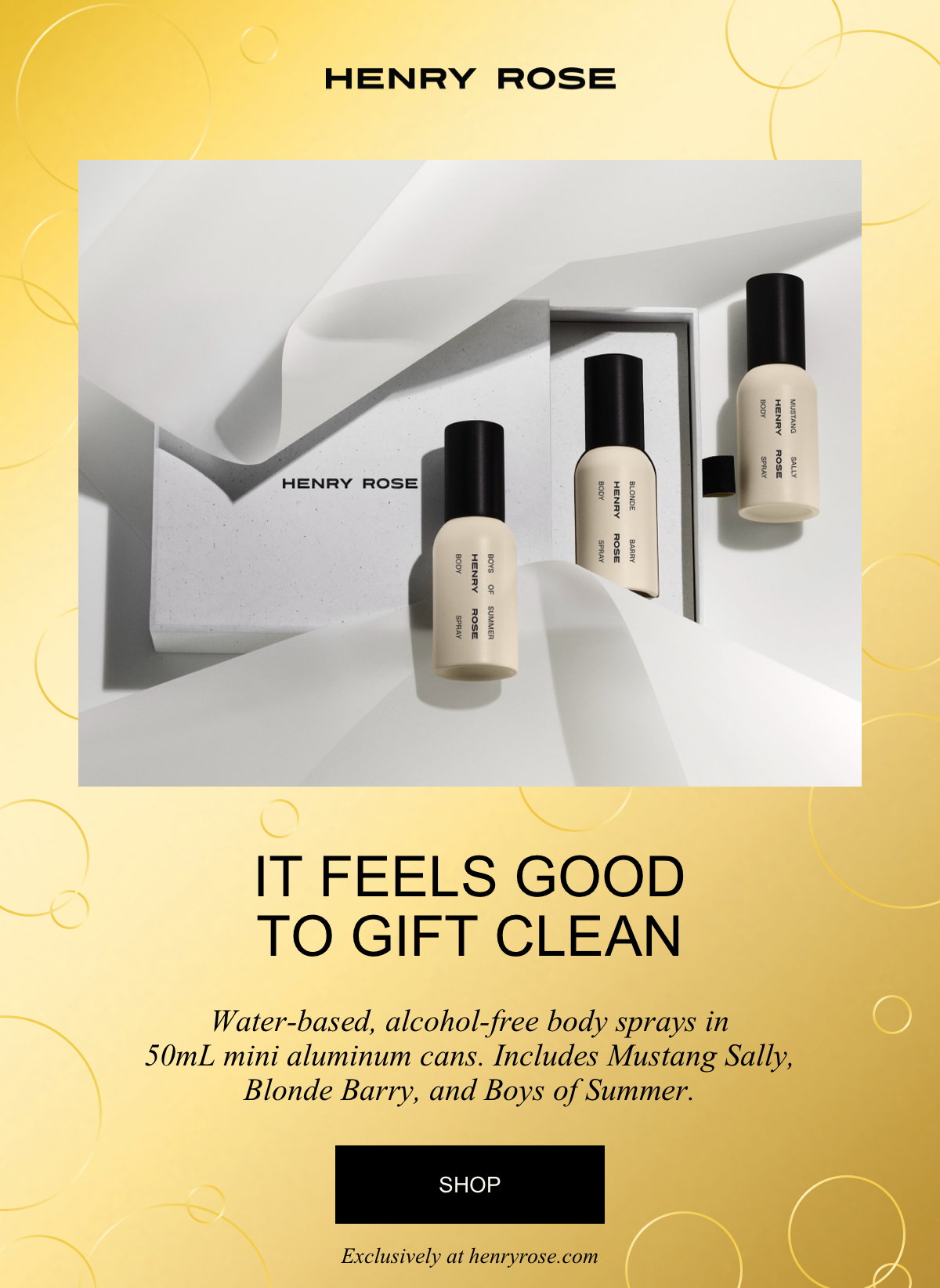 Henry Rose: Our mini body sprays are here... | Milled
