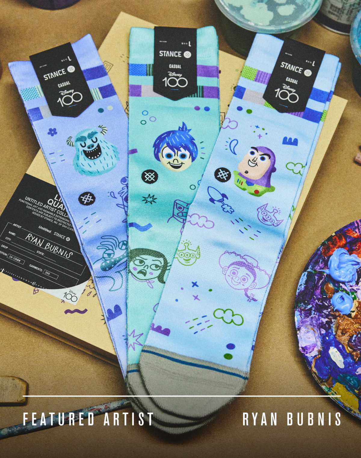 Stance: 100 Years Of Disney: Toy Story, Monsters Inc., and Inside Out ...