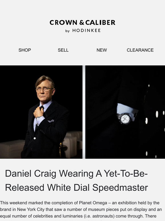 Hodinkee: Watch Spotting | Daniel Craig Wearing A Yet-To-Be-Released ...