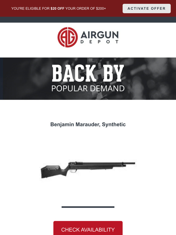 Airgun Depot: 🔔 We’ve received a limited supply of the Benjamin ...