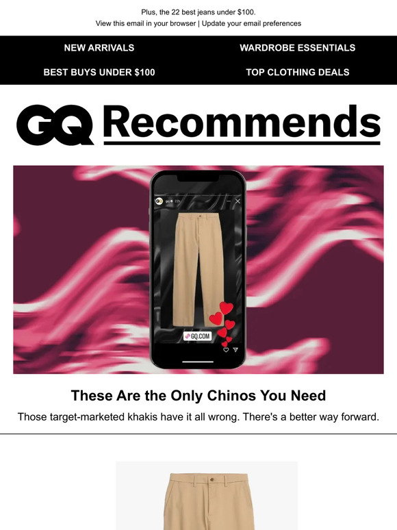 GQ: These Are the Only Chinos You Need | Milled