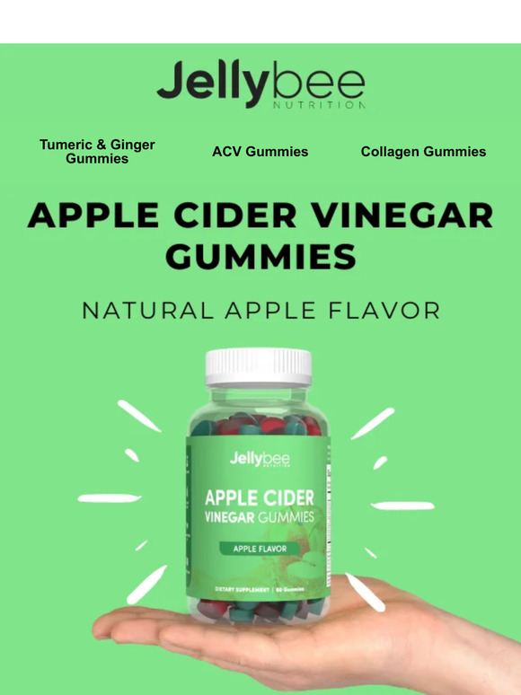JellyBee: 🍏 Traditional ACV Benefits in 10x more powerful gummy | Milled