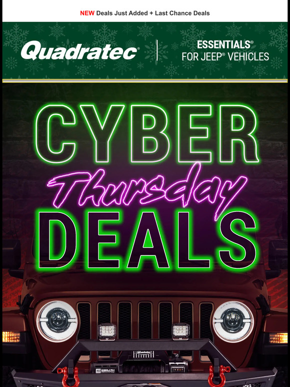 Quadratec: ⚡ NEW Cyber Thursday Deals ⚡ Bumper & Armor | Milled