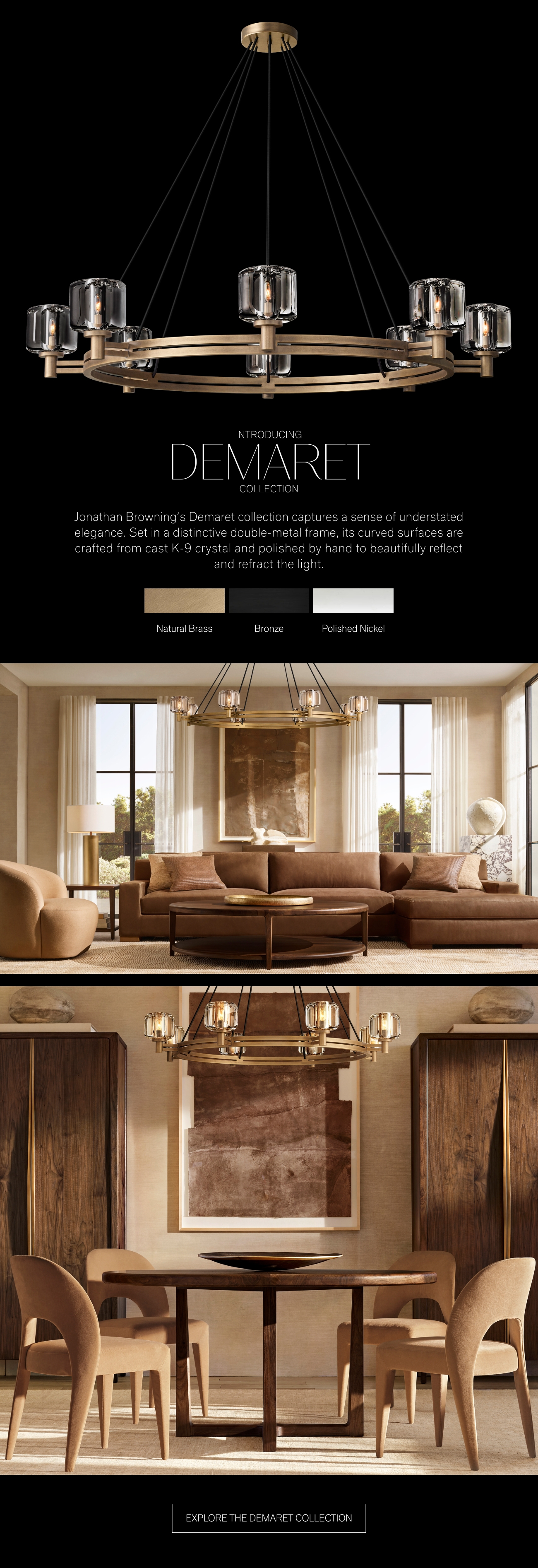 Restoration Hardware: Introducing Demaret & Cabrette. New Lighting by ...