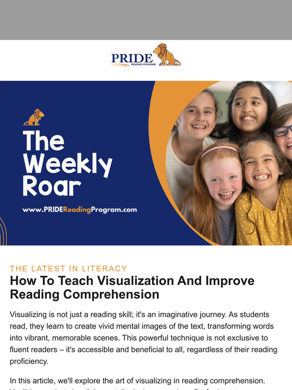 PRIDE Reading Program: The Weekly Roar 🦁 Reading Comprehension | Milled