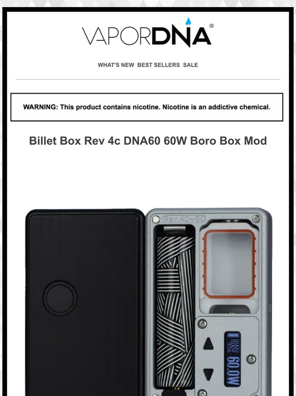 Vapor DNA: Billet Box is now available at VAPORDNA! | Milled